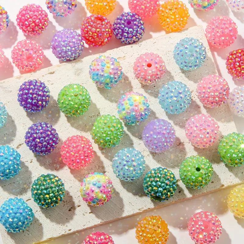 Bling Bling Sparkling Rhinestones Beads, Acrylic Beads, Jelly Beads ...