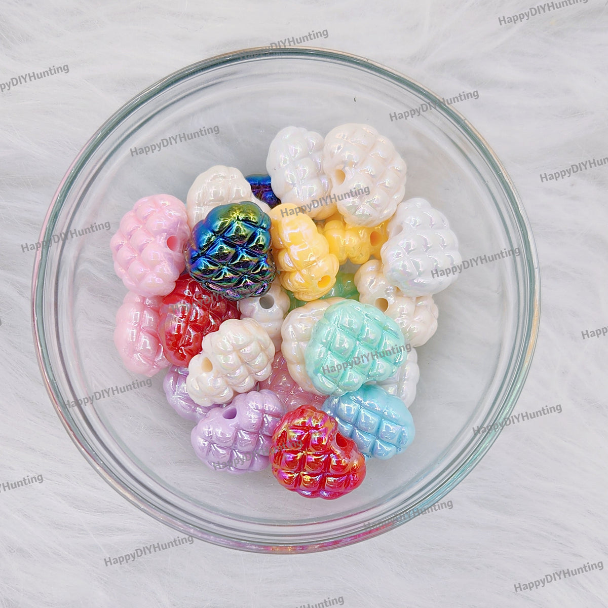 Heart Shape Puff Acrylic Beads – Focal Bead Shop