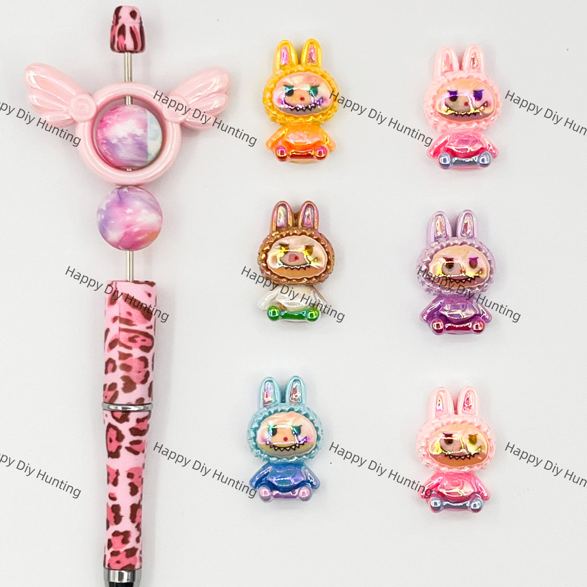 Labubu Acrylic Beads, DIY Charms – Happy diy hunting